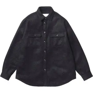 VOWELS Double Pocket Shirt Jacket - Black