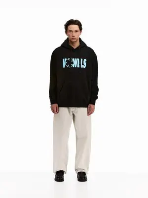 VOWELS Icon Spell Out Hoodie - Black