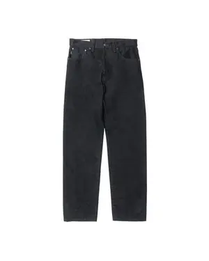 VOWELS Original Relaxed Straight Selvedge Denim - Black
