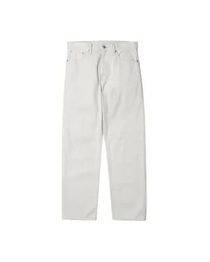 VOWELS Original Relaxed Straight Selvedge Denim - Ivory