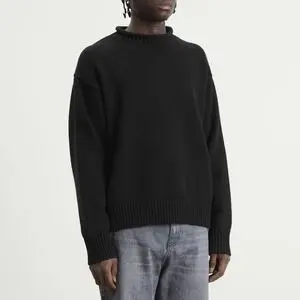 Studio Nicholson Hirst Wool Cotton Roll Edge Jumper