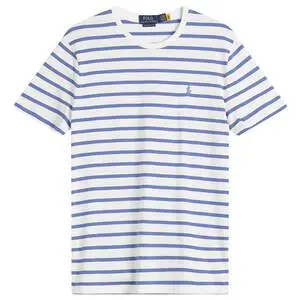 Polo Ralph Lauren Stripe T-shirt - White/old Royal