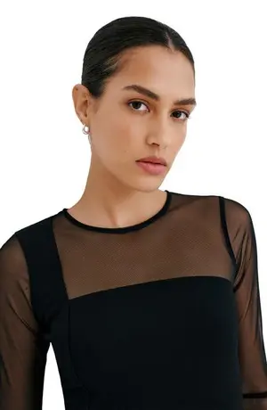 MARCELLA Soraya Mixed Media Top