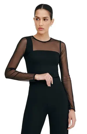 MARCELLA Soraya Mixed Media Top