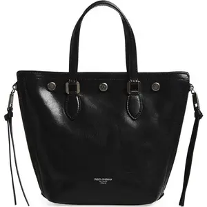 Dolce & Gabbana Leather Shopper - Black