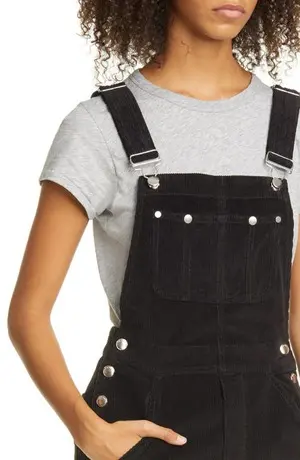 Rag & Bone Ruth Straight Leg Corduroy Overalls