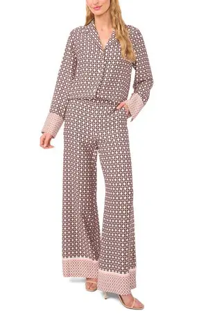 Ted Baker London Printed Wide-leg Pants