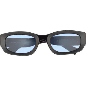 Miu Miu 53mm Irregular Sunglasses - Black/light Blue