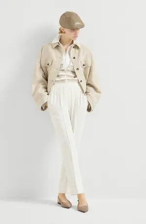 Brunello Cucinelli Tailored Jogger Trousers - Off-white