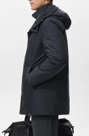 Mango Water Repellent Insulated 3-in-1 Coat - Navy