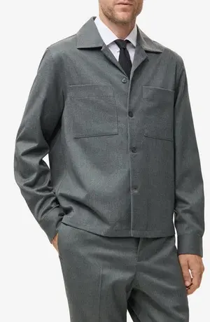 Mango Fluid Pocket Overshirt