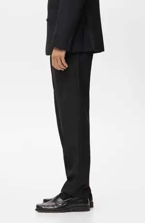 Mango Regular Fit Pleated Trousers
