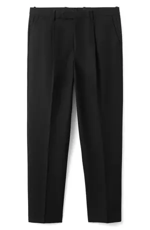 Mango Regular Fit Pleated Trousers