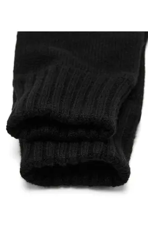 Mango Two-tone Knitted Gloves