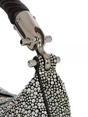 Balmain Mini Suede Crystal Tote