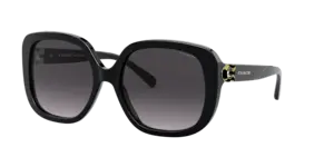 COACH COACH Black Sunglasses Dark Grey Gradient