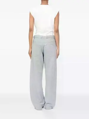 MAISON MARGIELA Wide-leg Trousers With Raw Hem