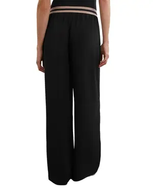 REISS Sonnie Wide Leg Pants - Black