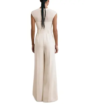 REISS Alba Belted Jumpsuit