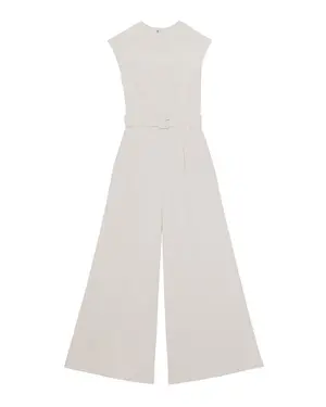 REISS Alba Belted Jumpsuit
