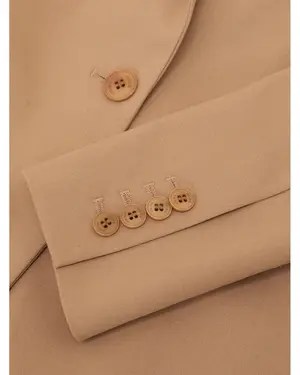 REISS Peak Lapel Blazer - Camel