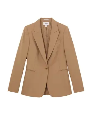REISS Peak Lapel Blazer - Camel