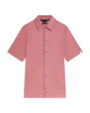 Ted Baker London Fillipp Short Sleeve Regular Fit Shirt - Pink