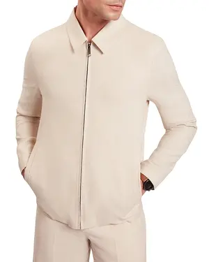 Ted Baker London Linen Blend Harrington Jacket - Stone
