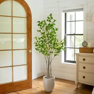 NEARLY NATURAL 5' Artificial Heart Shaped Ficus Leaf Tree