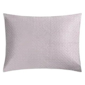 MATOUK Basketweave Quilted King Sham - Deep Lilac