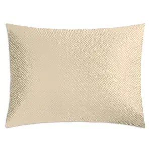MATOUK Basketweave Quilted King Sham - Dune