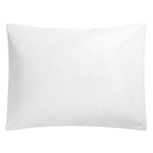 MATOUK Basketweave Quilted King Sham - White