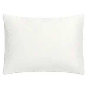 MATOUK Basketweave Quilted Boudoir Sham - Bone