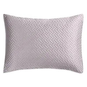 MATOUK Basketweave Quilted Boudoir Sham - Deep Lilac