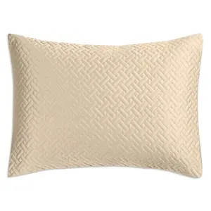 MATOUK Basketweave Quilted Boudoir Sham - Dune