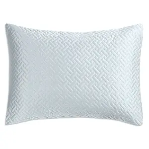 MATOUK Basketweave Quilted Boudoir Sham - Pool