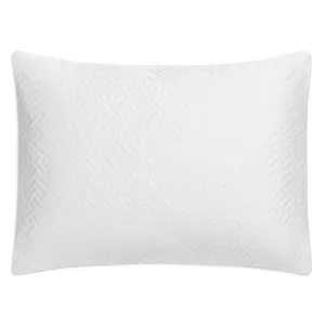 MATOUK Basketweave Quilted Boudoir Sham - White