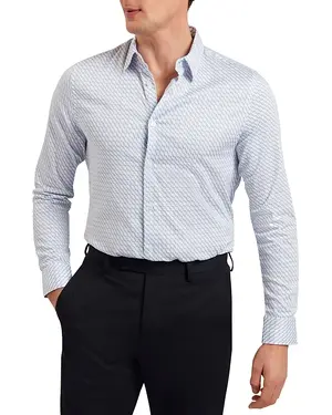 Ted Baker London Remford Slim Fit Button Front Shirt