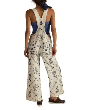 Free People Rising Sun Overalls