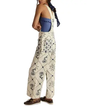 Free People Rising Sun Overalls