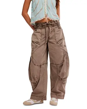 Women's Brown Parachute Pants