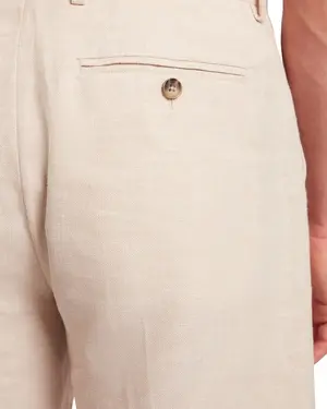 Ted Baker London Slim Fit Linen Shorts - Ecru