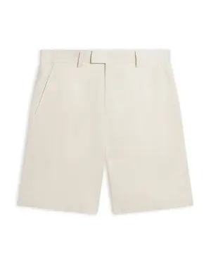 Ted Baker London Slim Fit Linen Shorts - Ecru