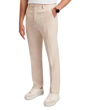 Ted Baker London Slim Fit Linen Pants - Ecru