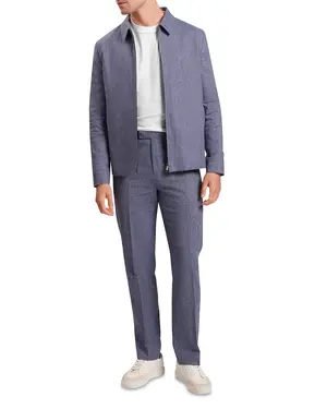 Ted Baker London Slim Fit Linen Pants - Navy