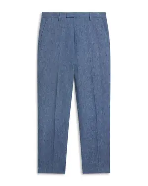 Ted Baker London Slim Fit Linen Pants - Navy