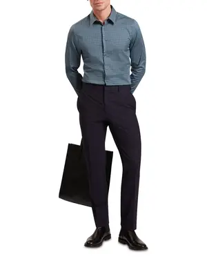 Ted Baker London Caylaxe Slim Fit Shirt - Navy