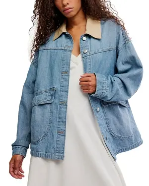 Free People Jacket - Berry Blue