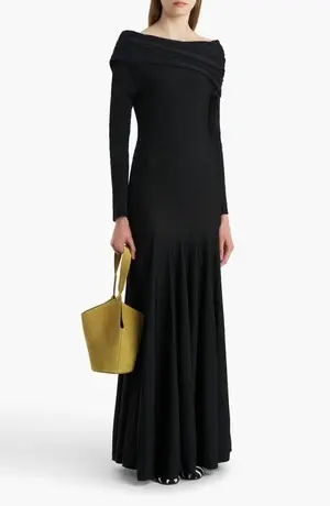 Khaite Genesis Off-the-shoulder Gown - Black