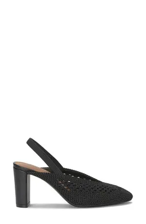 Lucky Brand Melony Slingback Pump - Black Knit
